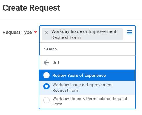 Request Form: Reporting a Workday Issue or Requesting Improvement ...