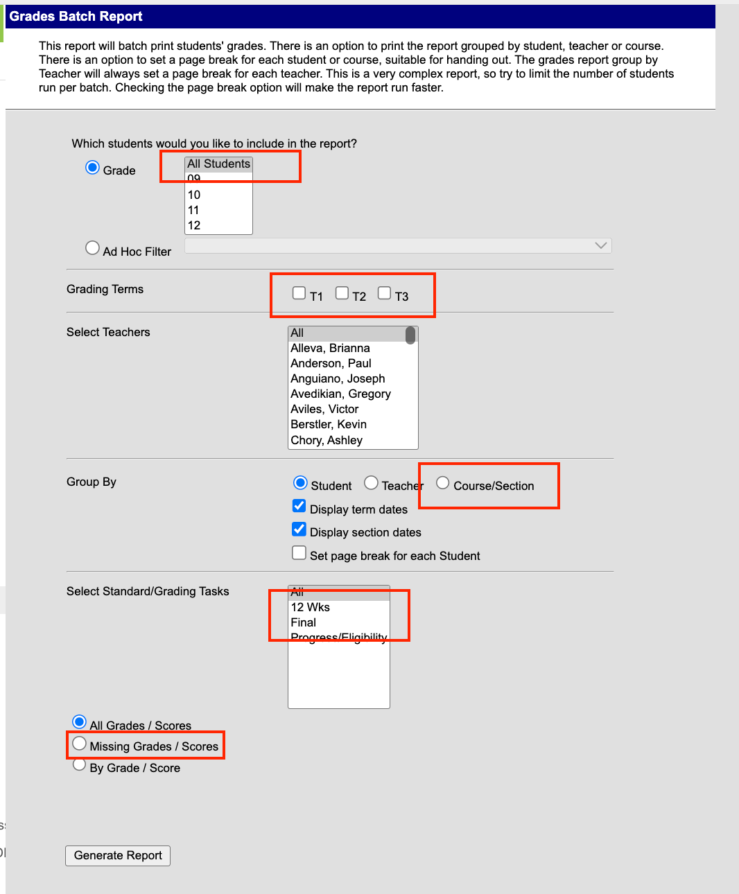 Auditing Posted Grades for Gradebook Owners – Denver School of Science & Technology