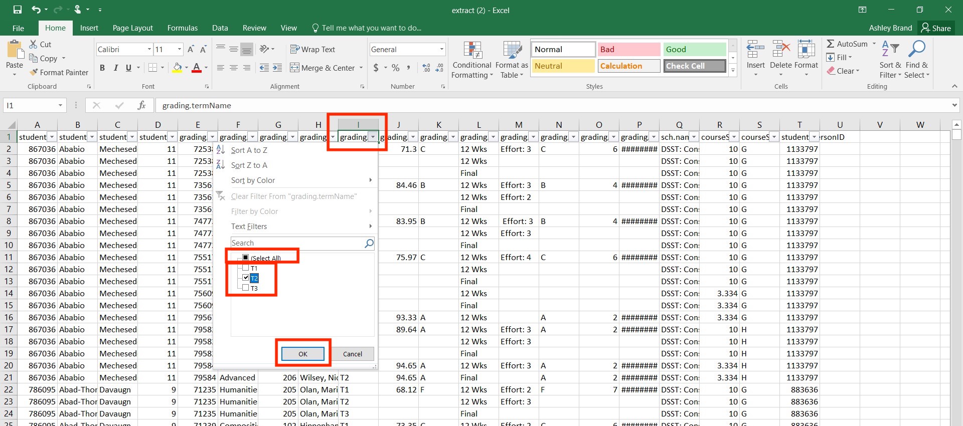 Auditing Posted Grades for Gradebook Owners – Denver School of Science & Technology