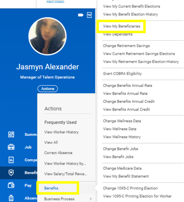 Workday Guide: View Your Benefits – Denver School of Science & Technology