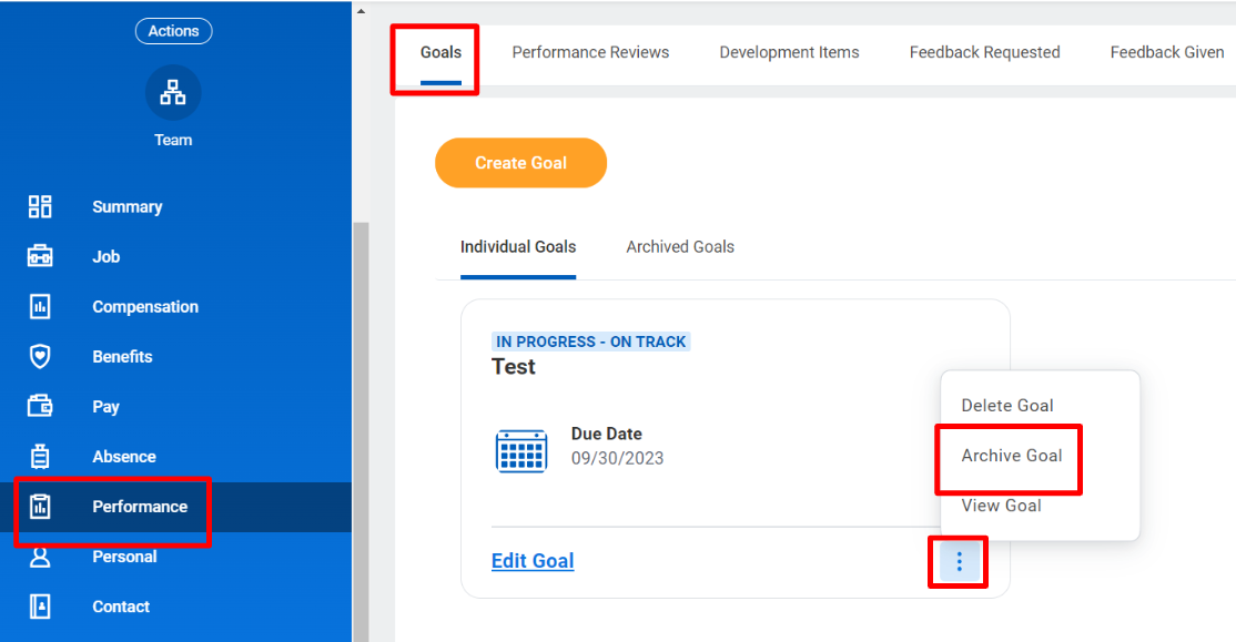 How to Enter/Review/Archive Goals – Denver School of Science & Technology