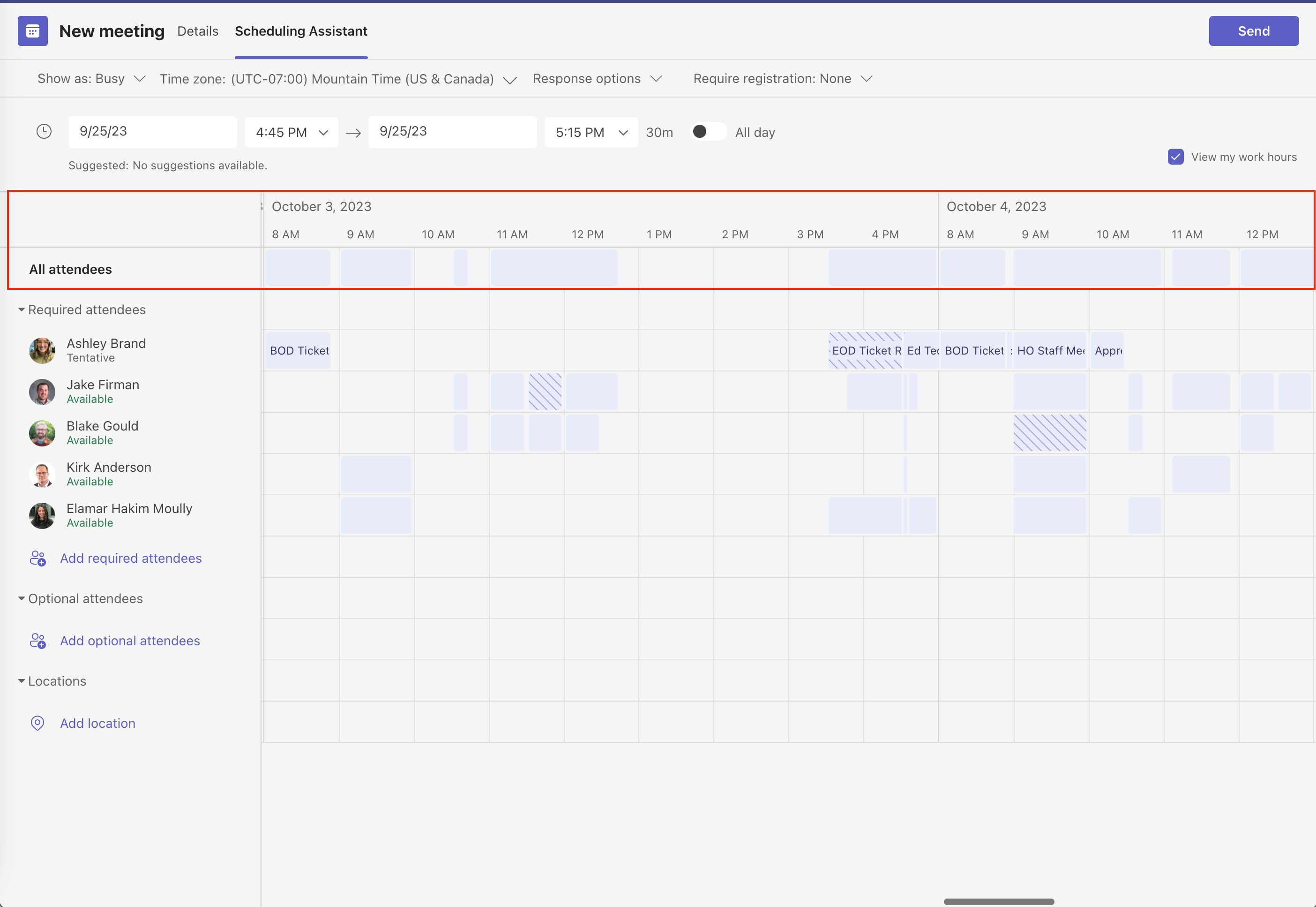 How to use the Scheduling Assistant for Outlook and Microsoft Teams ...