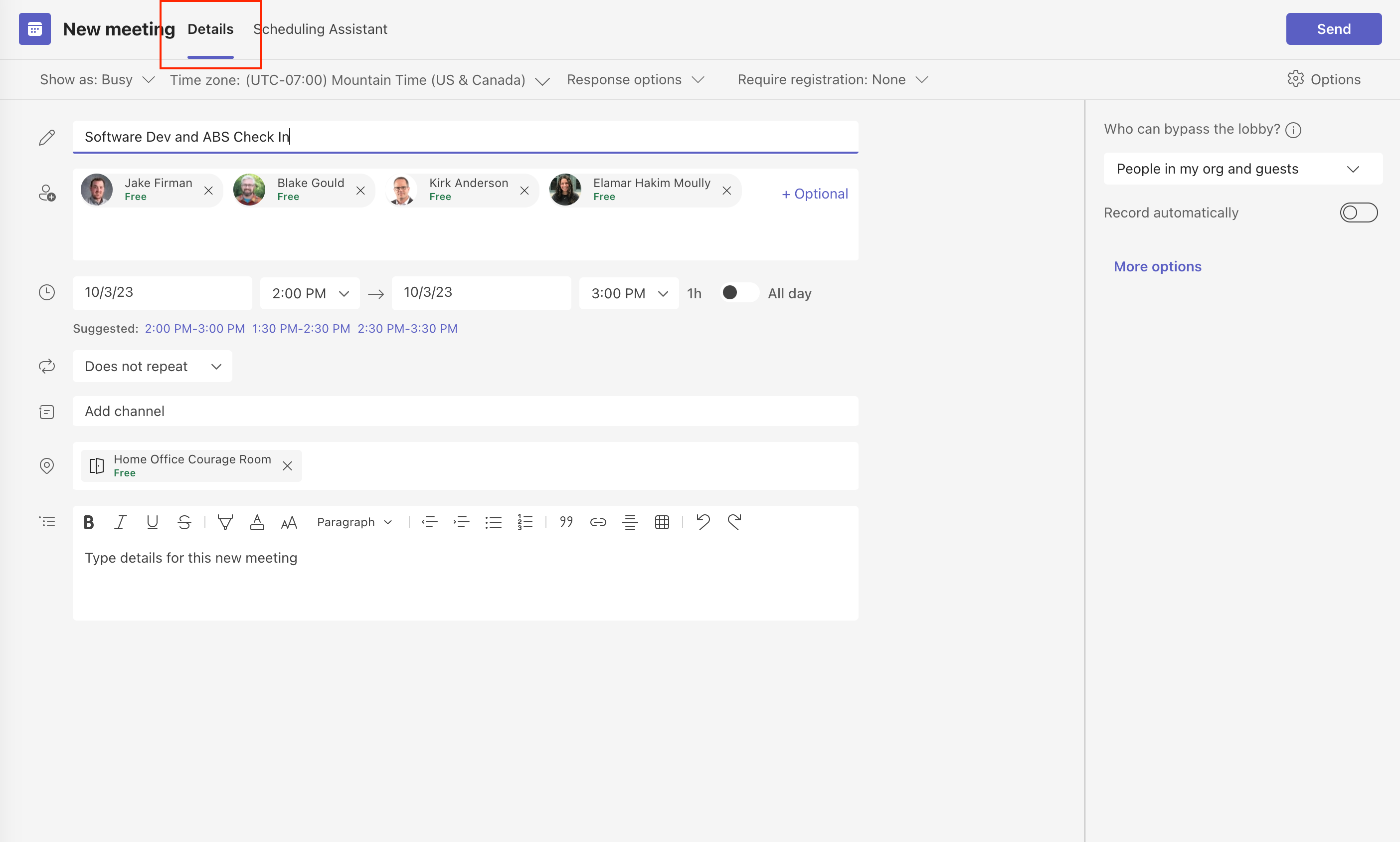 How to use the Scheduling Assistant for Outlook and Microsoft Teams ...
