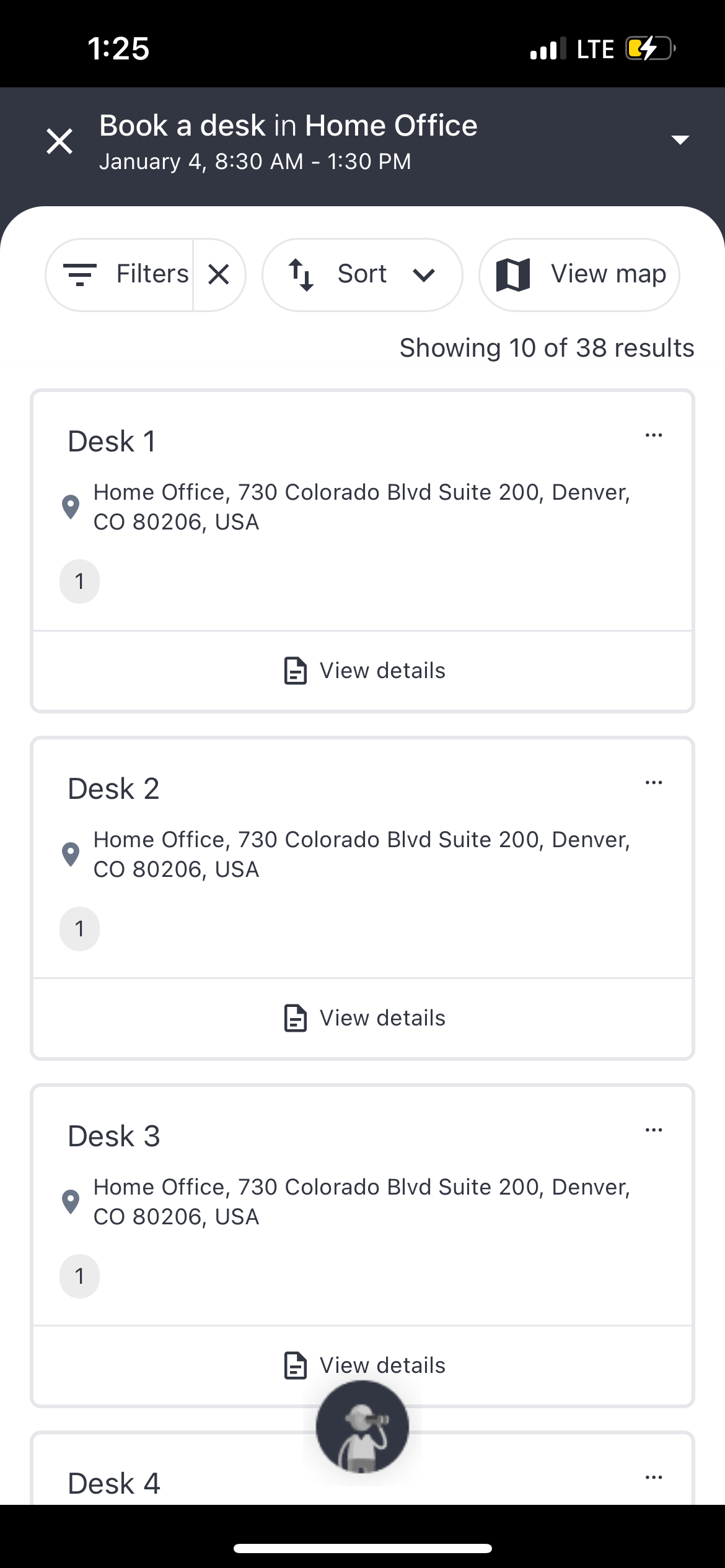 Reserving and Managing a One-Time Desk Reservation – Denver School of ...
