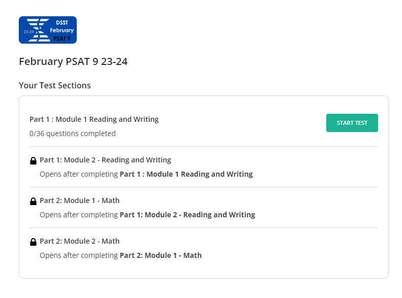 "Sections" in Network Assessments (PSAT 2023-2024) – Denver School of ...