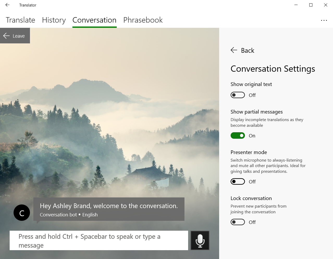 Starting and Joining "Conversations" in Microsoft Translator – Denver ...