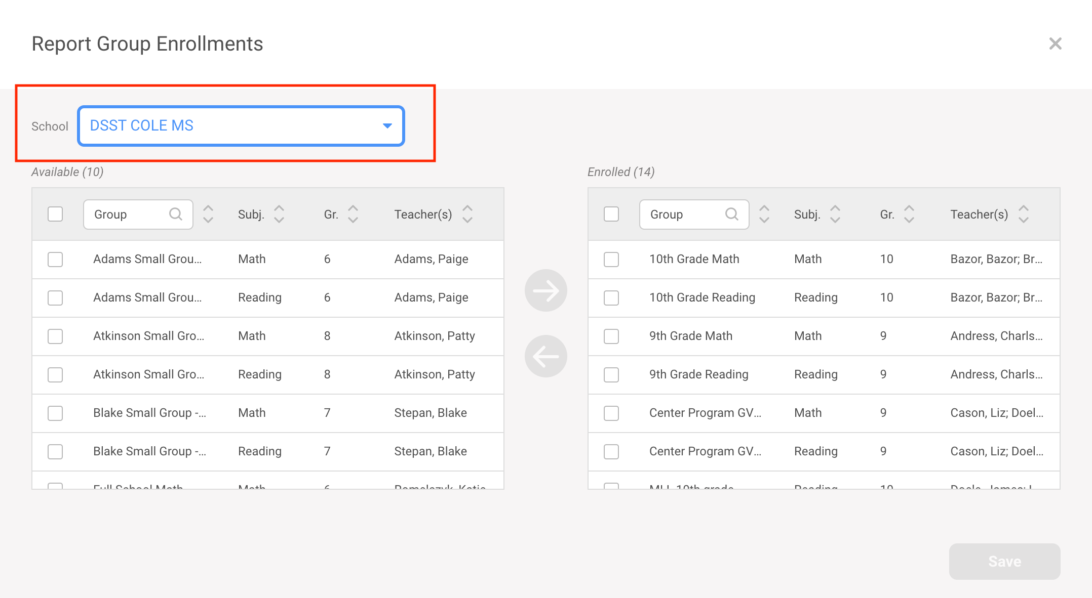 Changing Report Groups for Staff in iReady – Denver School of Science ...