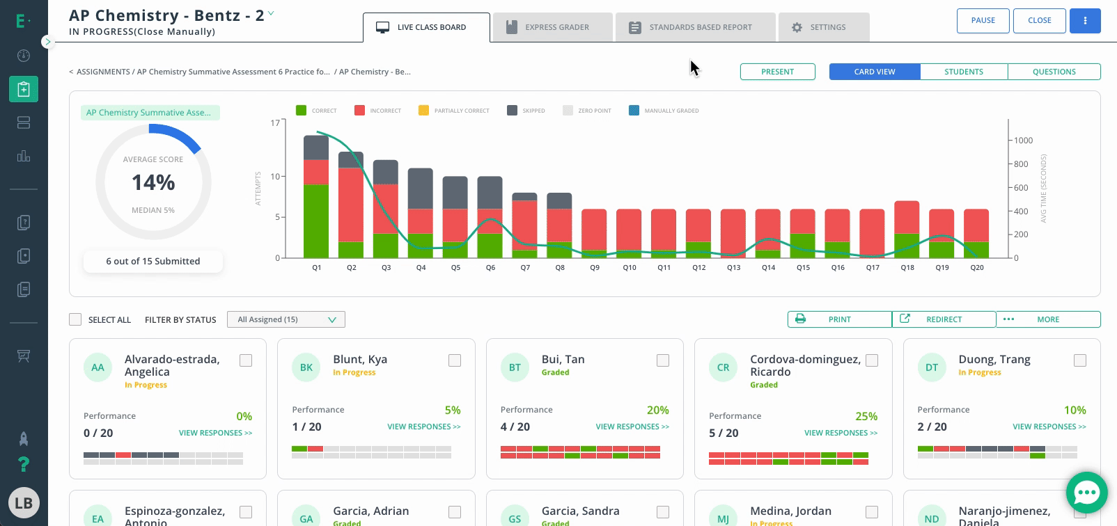 Grading Assessments in Pear Assessment – Denver School of Science & Technology