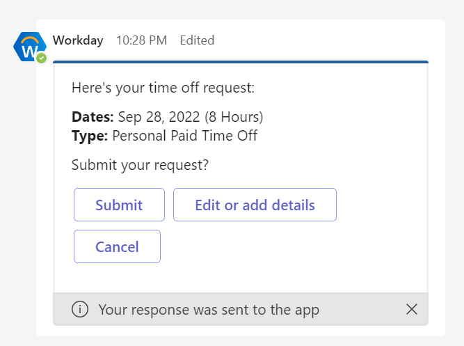 Requesting Time Off Through Workday Teams Chat – Denver School of Science & Technology